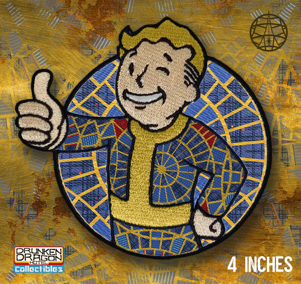 Vault Boy Passkey Carpet Patch 4" – Drunken Dragon Hotel