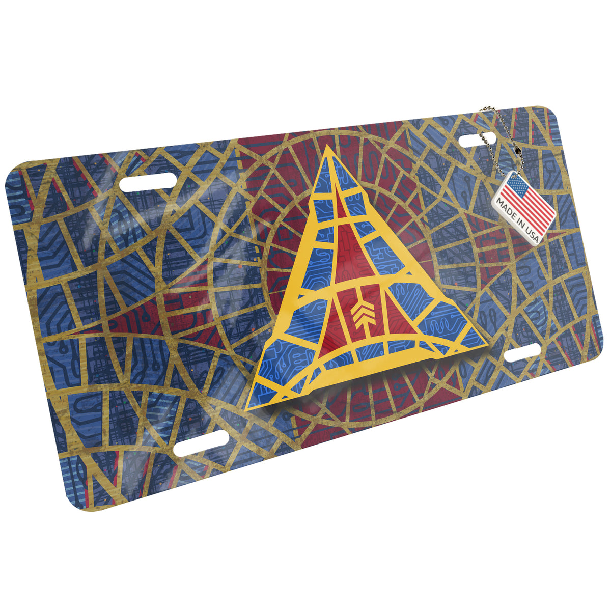 DDH CyberPunk Logo mirrored License Plate – Drunken Dragon Hotel