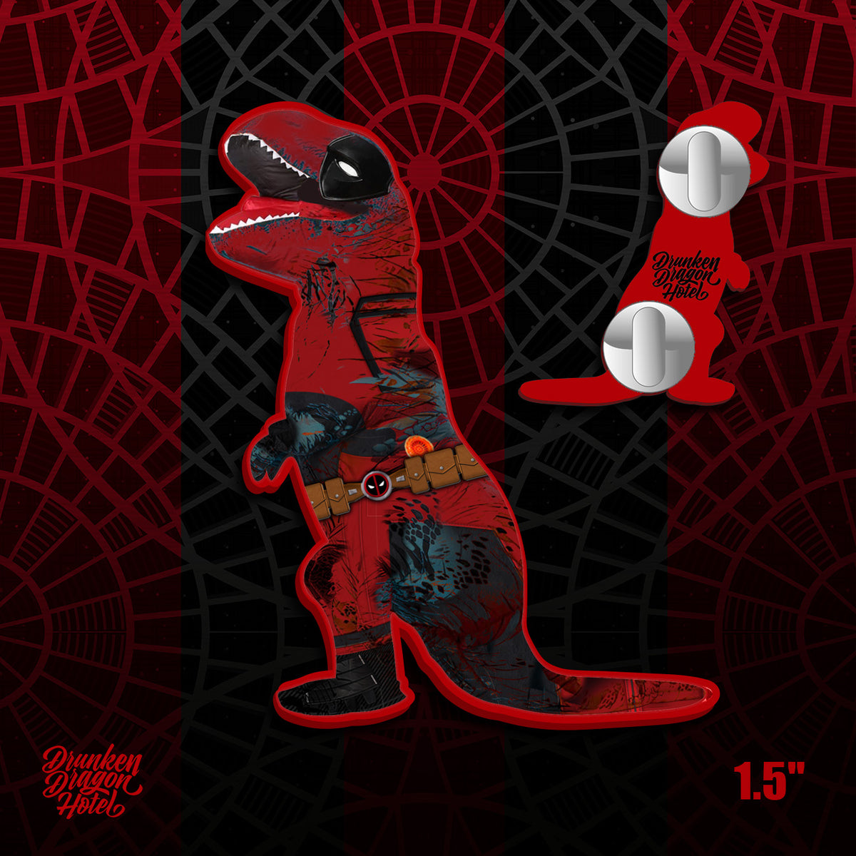 Deadpool Inflatable T-Rex Pin – Drunken Dragon Hotel