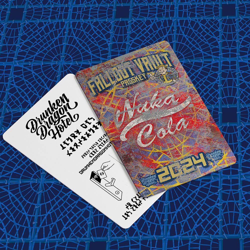 Fallout Room Door Keys card 2024 (prop) – Drunken Dragon Hotel